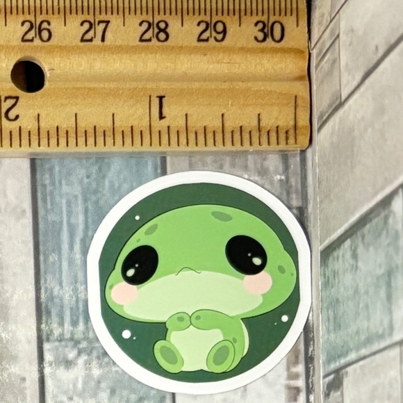 Design | 110 Cartoon Kawaii Frog Reusable Waterproof Vinyl Sticker ...